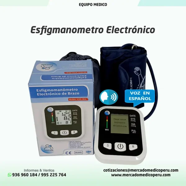 Esfigmómetro Electrónico – Equipos Médicos en Perú con Certificación ...